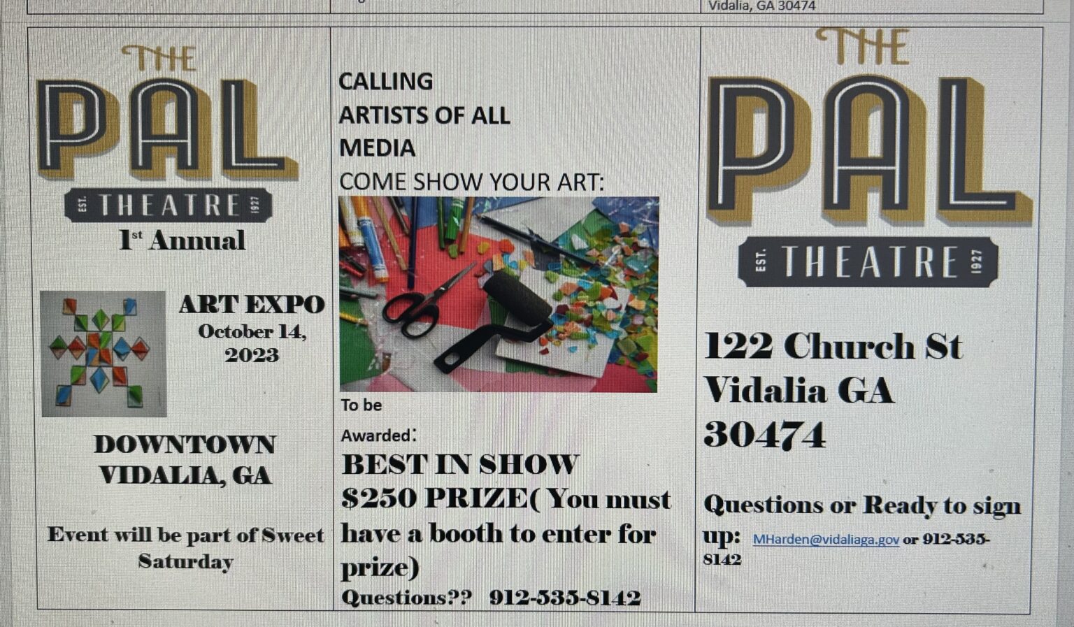 The Pal Theatre – Theatre in historic Vidalia, Ga